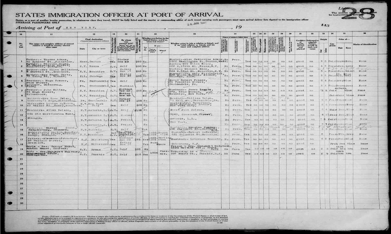 Rogan - William & Sarah Colvin, 1888